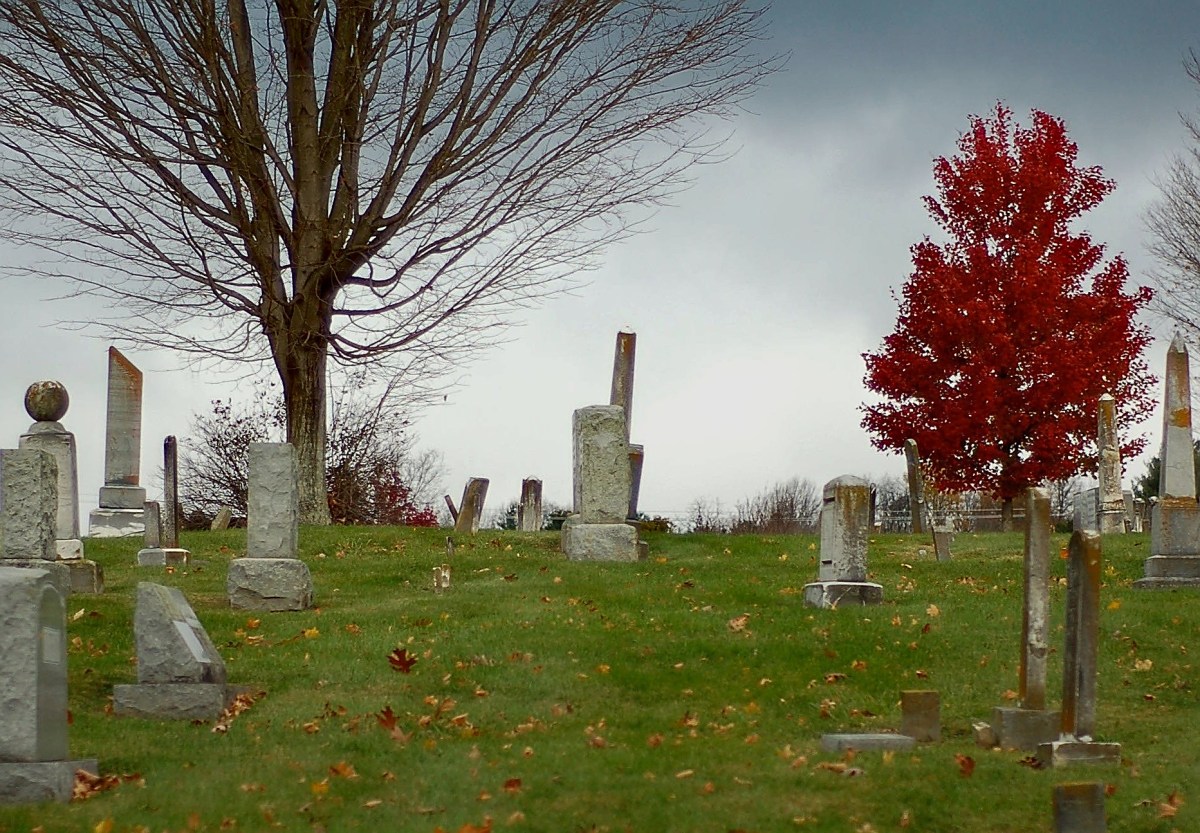 November cemetery – Photo Badge